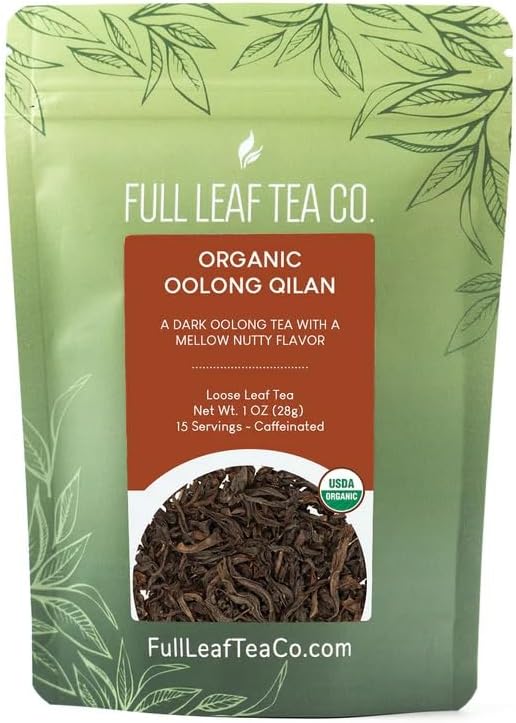 Amazon.com : Organic Oolong Qilan Loose Leaf Tea - 1 oz Bag (Approx. 15 ...