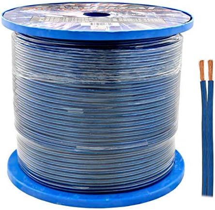 Amazon.com: The Wires Zone Blue 16 Gauge 1000 Feet Speaker Wire for ...