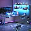 SEDETA L Shaped Standing Desk, Reversible Computer Office Desk with ...