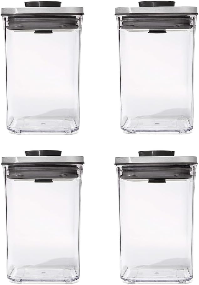 Amazon.com: OXO Steel POP Container Big Short Sqaure - 2.8 Qt (Pack of ...
