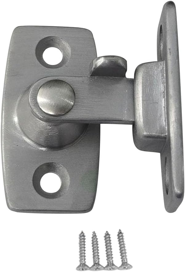 QCAA Heavy Forged Solid Brass Door Latch, 90 Degree Right Angle Door ...