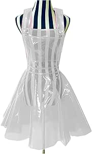 Amazon.com: Women Plastic PVC Dress See Through A Line Transparent PVC ...