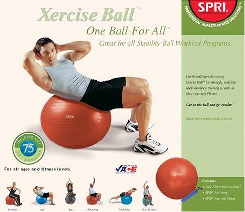 Buy SPRI 1B4ALL-75 One-Ball-For-All Kit with 75-Centimeter Ball, Pump ...
