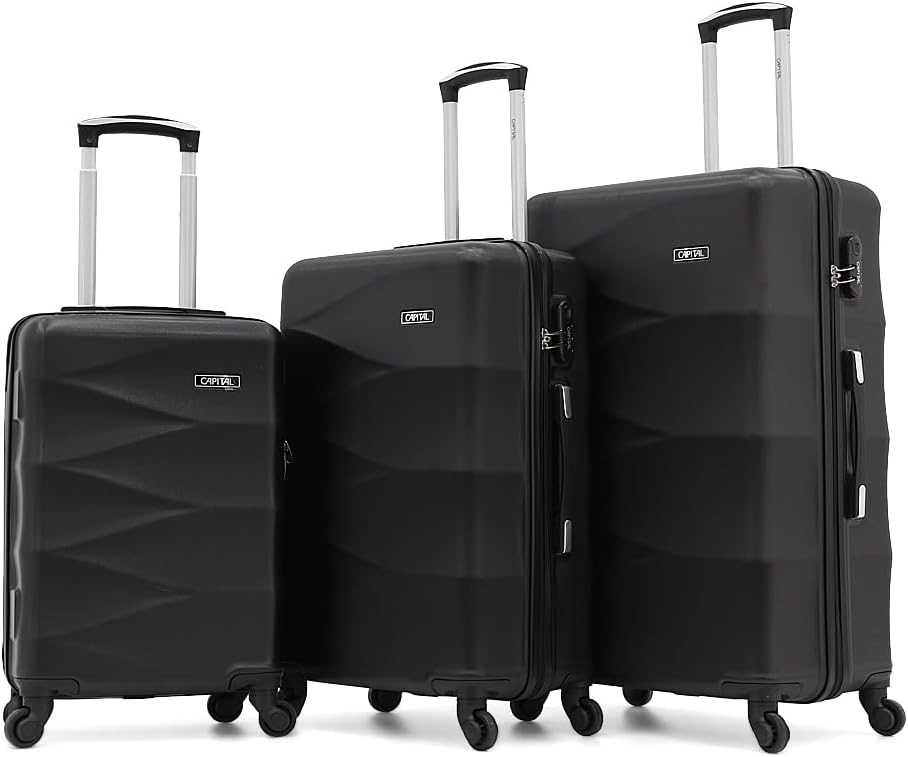 TAKE OFF Unisex 3 Piece Hard Trolley Bag Set L 28-M 24-S 20 Fits All ...