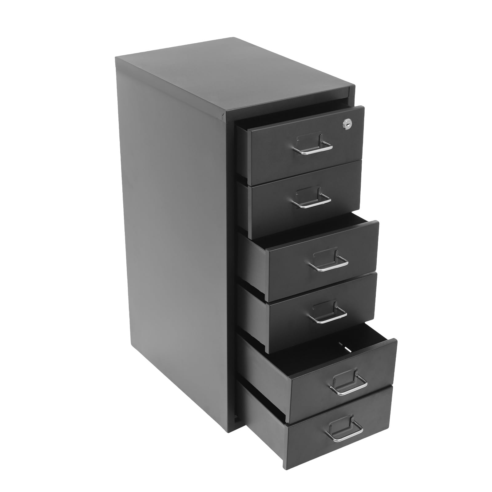 Blue File Cabinet 6-Drawer Pink Vertical File Cabinet With Lock ...