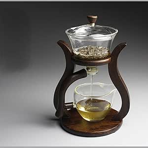 Amazon.com | TEMKIN Heat-Resistant Glass Tea Set Magnetic Water ...