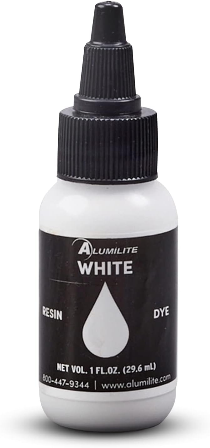 Alumilite Dye Liquid Color Tint White (1 oz) Highly Concentrated ...