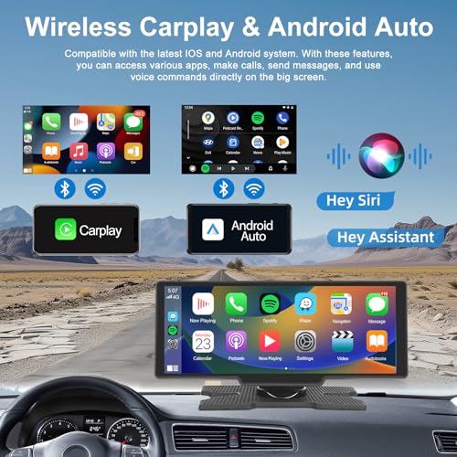 Portable Apple Car Play Screen 10.3 inch IPS Carplay Screen Car Buddy ...