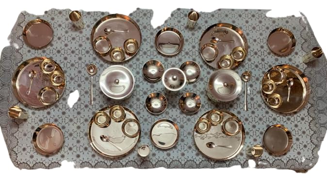 KANSARA BELL METAL Pure & Certified Kansa Dinner Set | Bronze Dinner ...