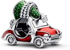 Amazon.com: Pandora Festive Car & Christmas Tree Charm, No Box ...