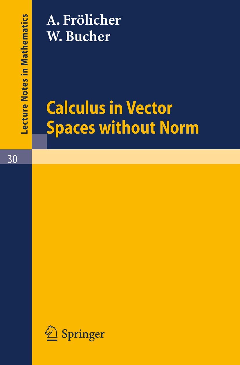 Vector Space With Norm Calculus In Vector Spaces Without Norm (Lecture