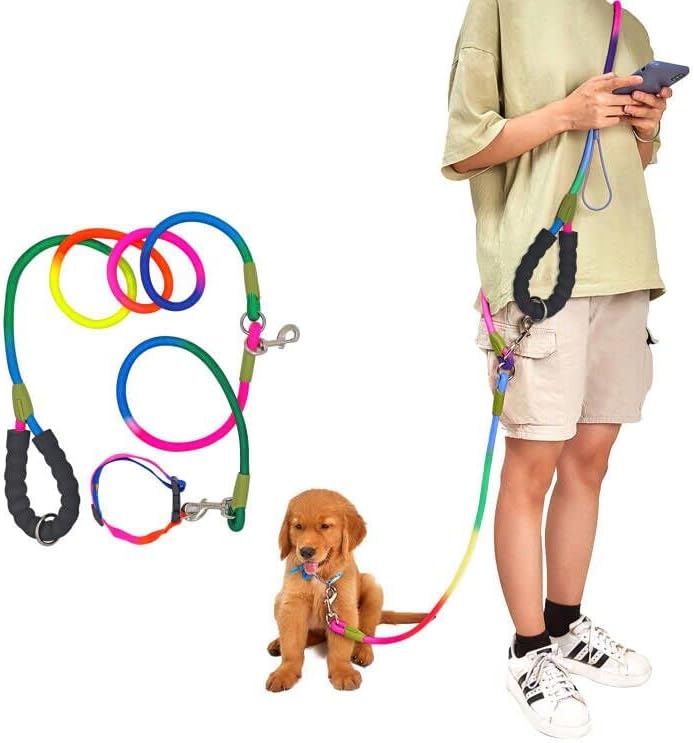 Amazon.com : Hands Free Dog Leash Waist & Crossbody Rope with Soft ...