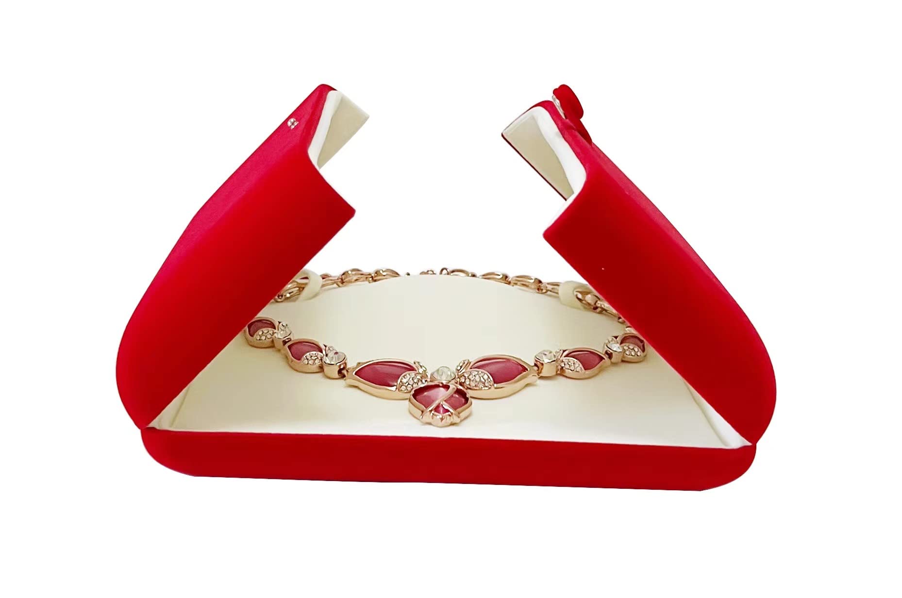 Amazon.com: Svea Display Classic Pearl Necklace Present Box Case Large ...