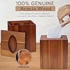 Amazon.com: Handmade Tissue Box of Acacia Wood 5.8 x 6.2 - Beautiful ...