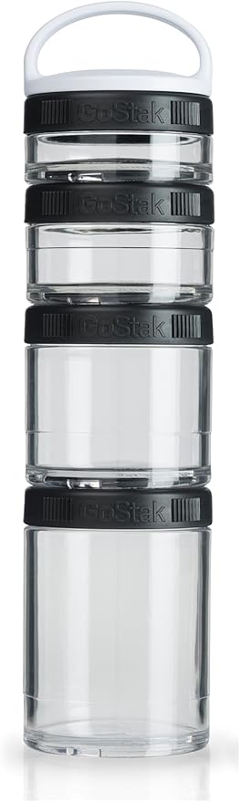 Blender Bottle GoStak Twist n' Lock Storage Jars, 4-Piece Starter Pak ...