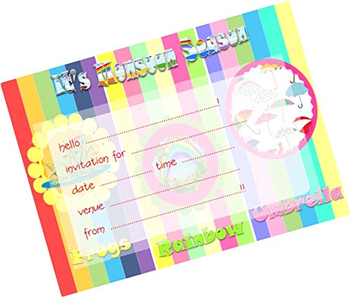 PartyStuff Cards - Monsoon Invitation Card 3 : Amazon.in: Home & Kitchen