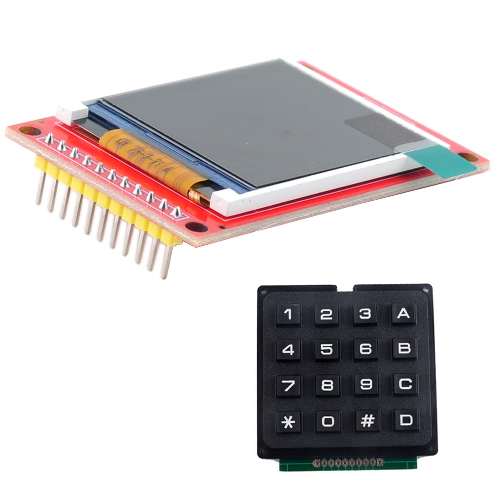 Amazon.com: DIYmalls 1.8" SPI TFT Display ST7735S + 16 Keys Keypad ...