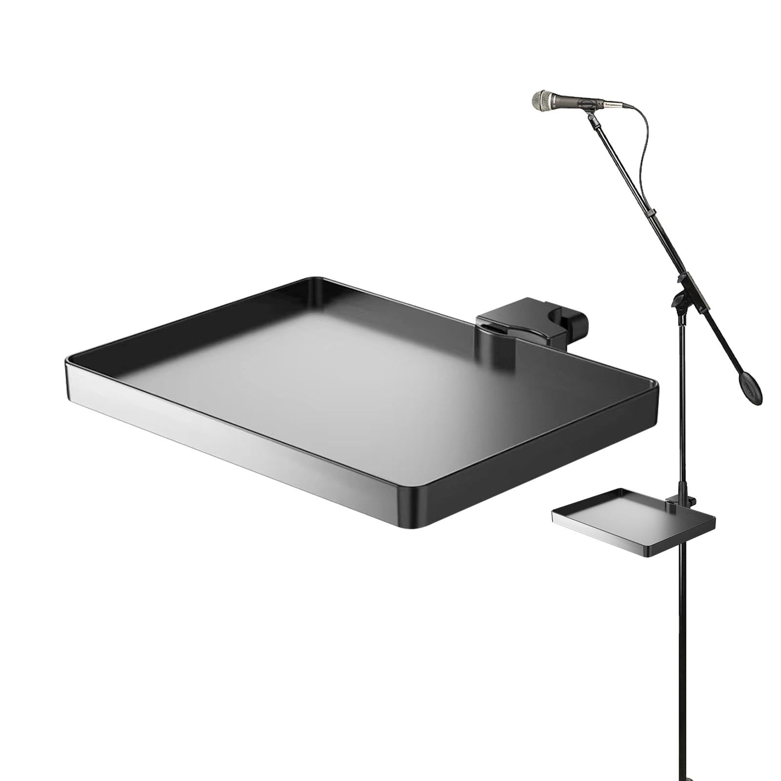 Amazon | 譜面台トレイ、マイクスタンドトレイマウント,調整可能なマイクスタンドアクセサリー - マイクスタンド トレイスタンド ...