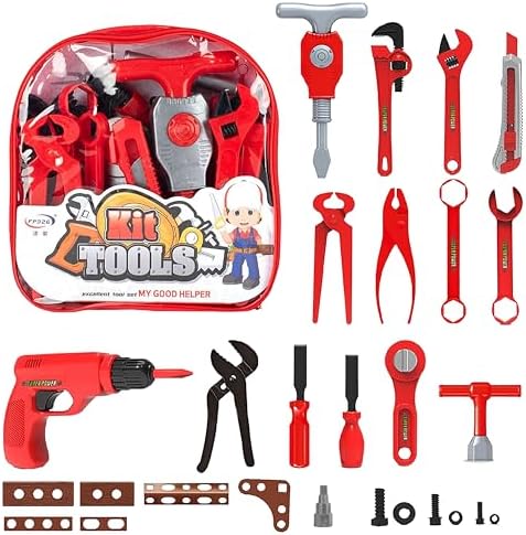 Bambibo Kids Tool Box - 27 Pieces, Kids Tool Set For Kids Ages 3-5 ...