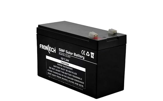 Frontech JIL-2581 SMF Solar Battery 12V 7.2AH UPS Rechargeable Battery ...