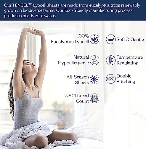 Snapklik.com : 100% Eucalyptus Lyocell Tencel Sheet, Full 1 Flat Sheet ...