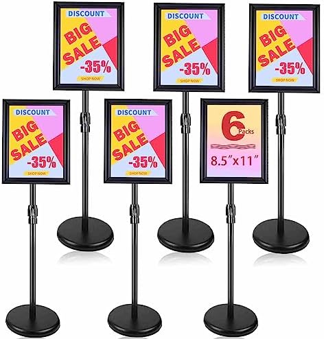 Amazon.com : BURFERLY Sign Stands for Display, 8.5 x 11 ...