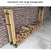 Amazon.com : Fiwithy Outdoor Firewood Rack Bracket Kit with 4 Support ...