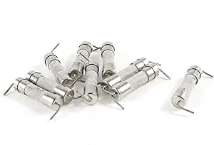 Amazon.com: Aexit 21mm x Fuses 6mm 8A 250V Wire Leads Fast Blow ...