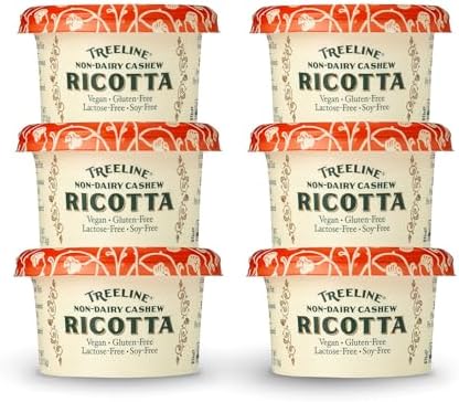 Amazon.com: Treeline Cheese - Vegan Non-Dairy Cashew Ricotta 7.5 oz, 6 ...