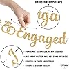 Amazon.com: KatchOn, Glitter Gold Just Engaged Banner - 10 Feet, No DIY ...