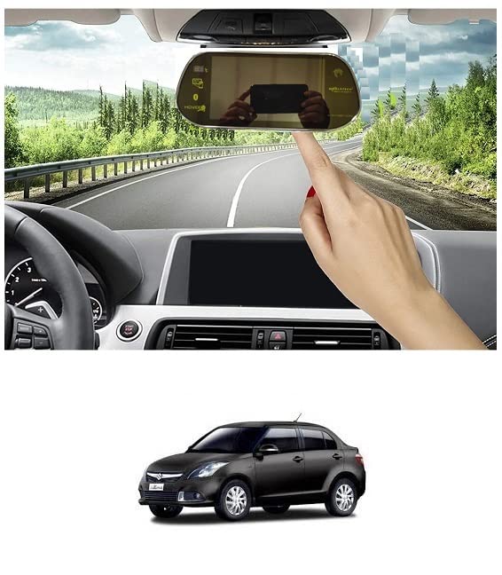 Trigcars ® Swift Dzire 2010 Car 7 Inch Full HD 1080 Rear View Mirror ...