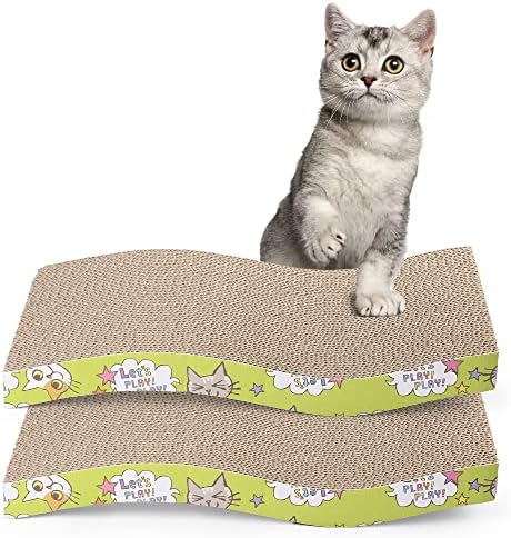 Amazon.com : Cat Scratchers Cardboard, Cat Scratch Pad, Cat Scratching ...