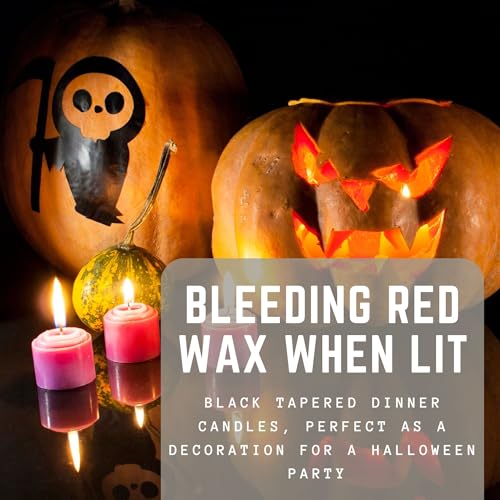 AKH® Halloween Bleeding Tapered Candles | Pack of 2 | Spooky Blood Drip ...