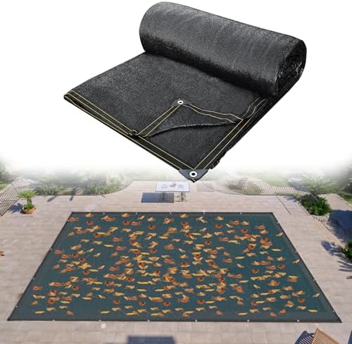 Amazon.com : PullCrease 20 x 40 ft Pool Leaf Net Cover Thicken ...