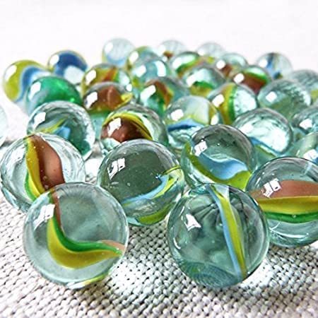 GIRLYZ Attire Decorative Glass Marble Kanche Pebbles for Decoration ...