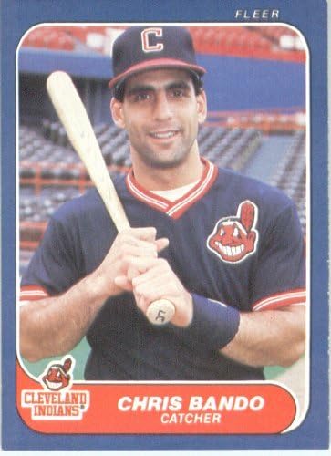 Amazon.com: 1986 Fleer Baseball Card #579 Chris Bando : Collectibles ...