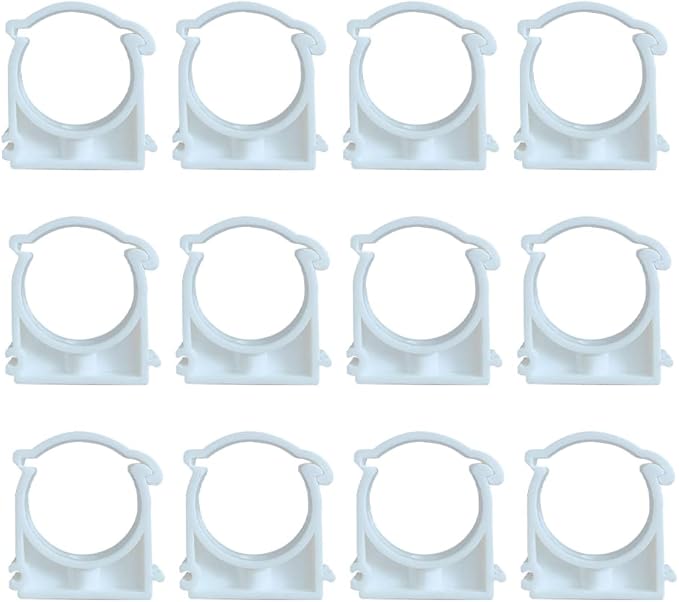 HLIWS 12PCS Inner Diameter 40mm,Plastic Water Pipe Fixed Clips,Tubing ...