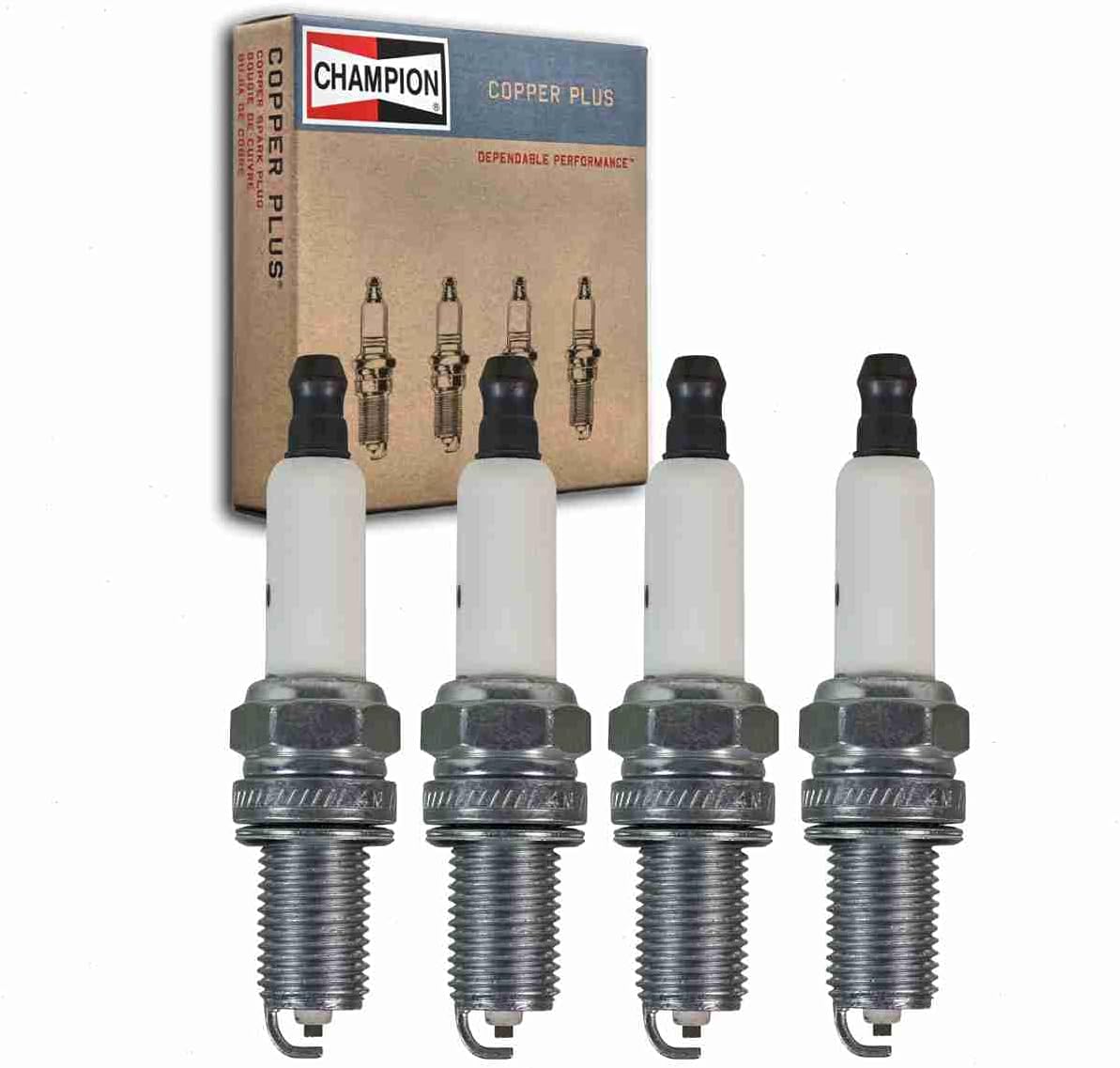 Amazon.com: 4 pc Champion Copper Plus Spark Plugs compatible with ...