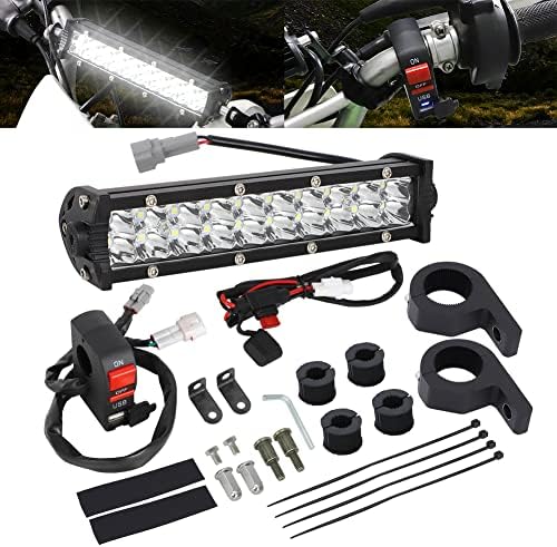 Motoparty Handlebar LED Light Bar Set for KLX110 CRF110 TTR110 YZ250F ...