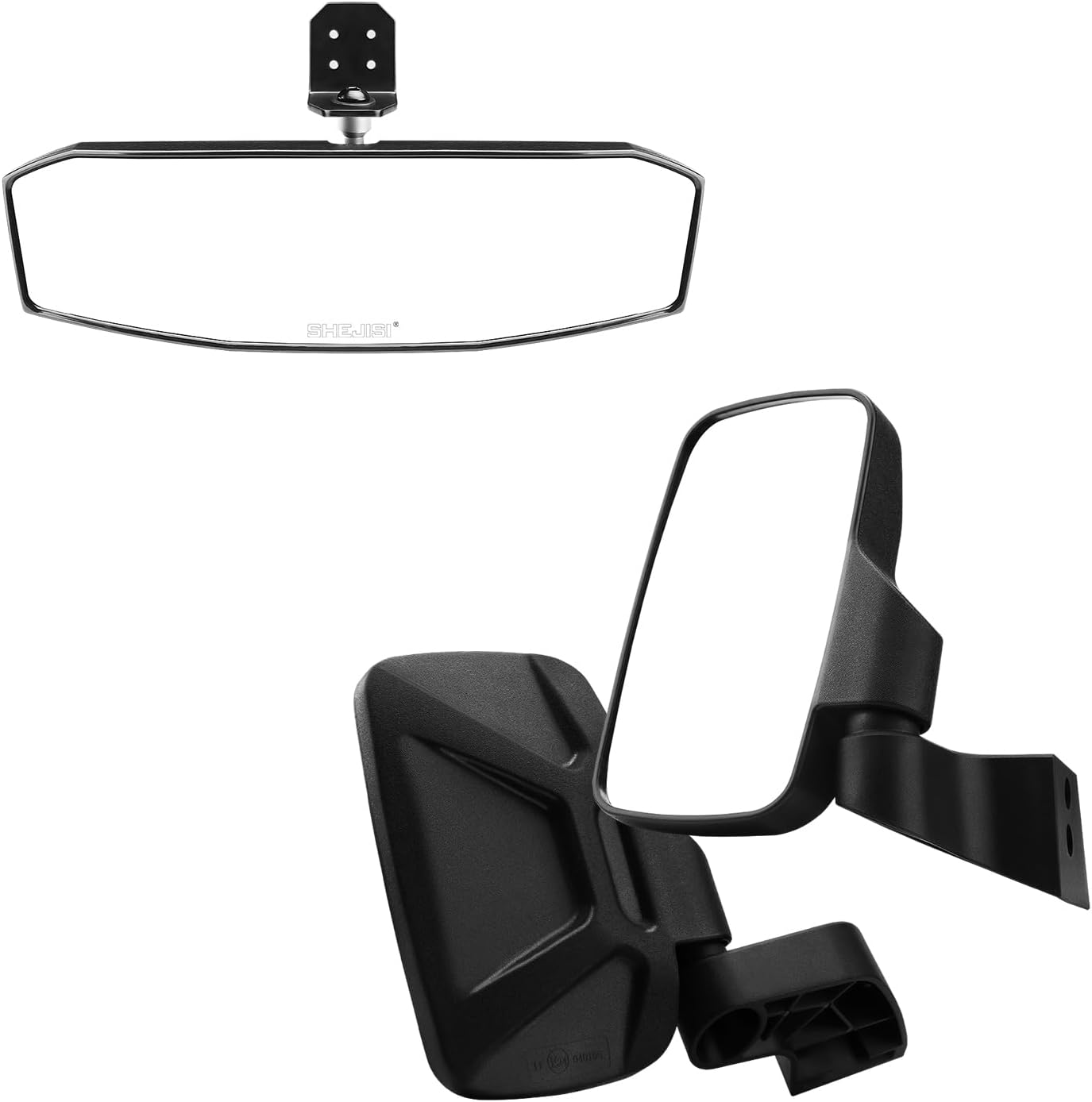 Amazon.com: SHEJISI UTV Mirrors Set Contents Includes 1 Ranger Center ...