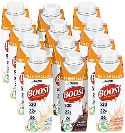 Amazon.com: Boost Very High Calorie Nutritional Drink Variety Pack 8 Fl ...