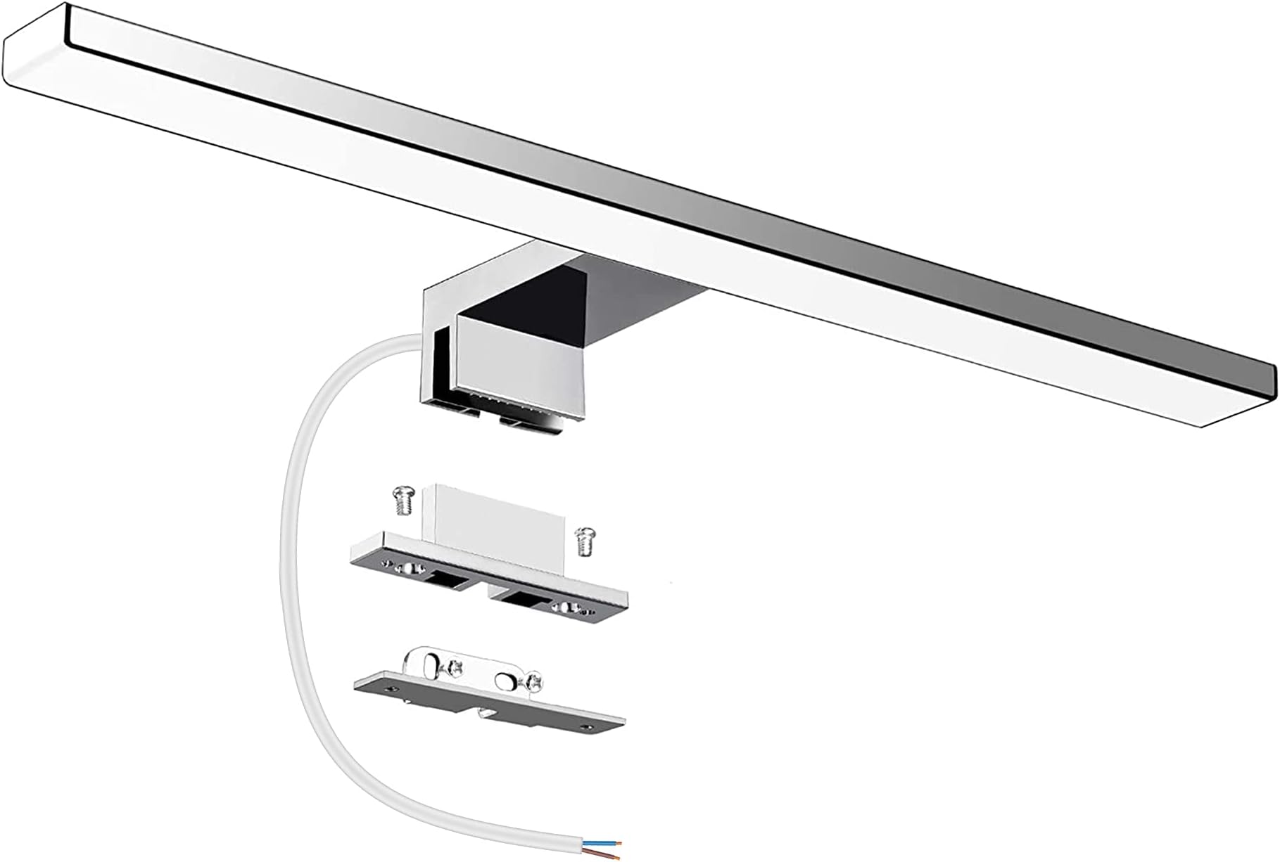 Azhien LED Spiegelleuchte Badezimmer 10W 820LM 40cm Kaltweiß 6500K ...