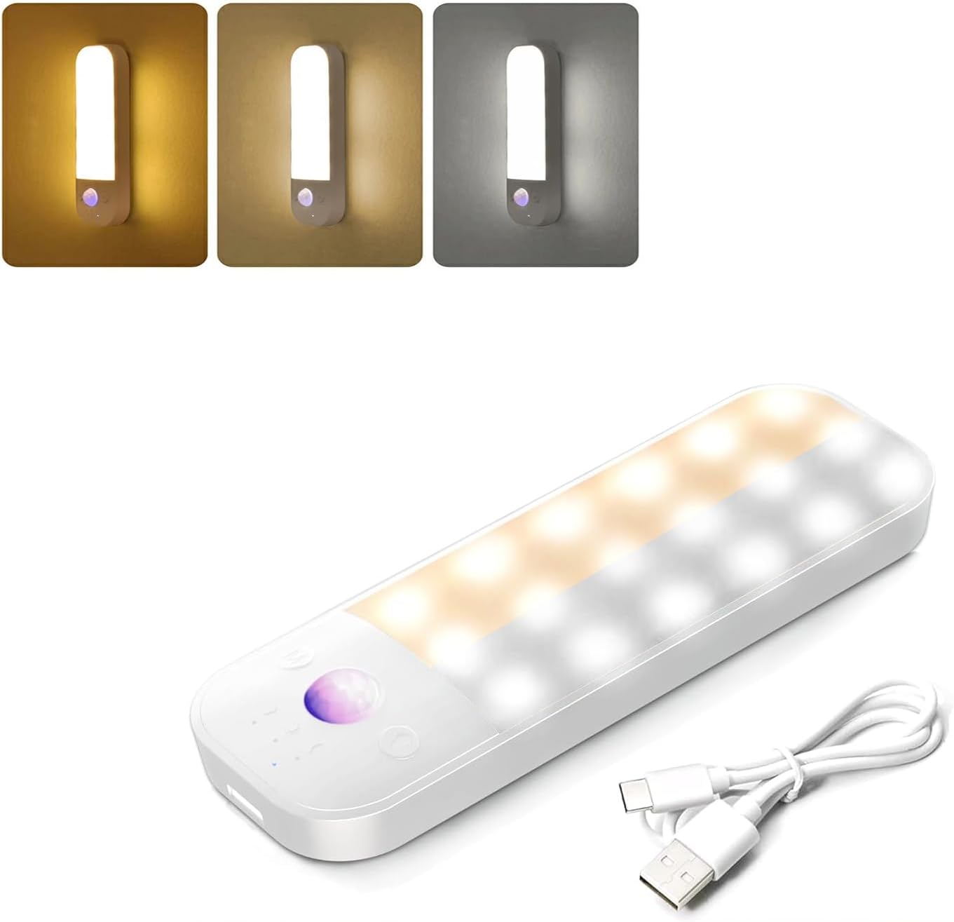 AIPOTEC Rechargeable Night Lights, 36LED Motion Sensor Light with 3 ...