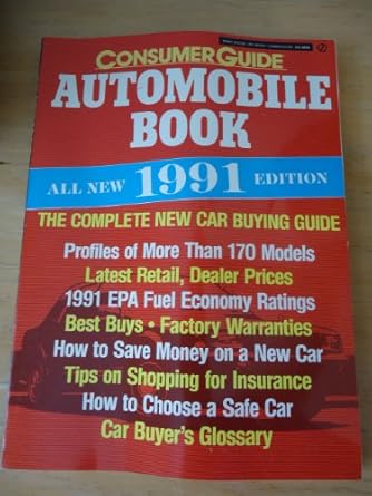Consumer Guide : 1991 Automobile Book : Buy Online at Best Price in KSA ...