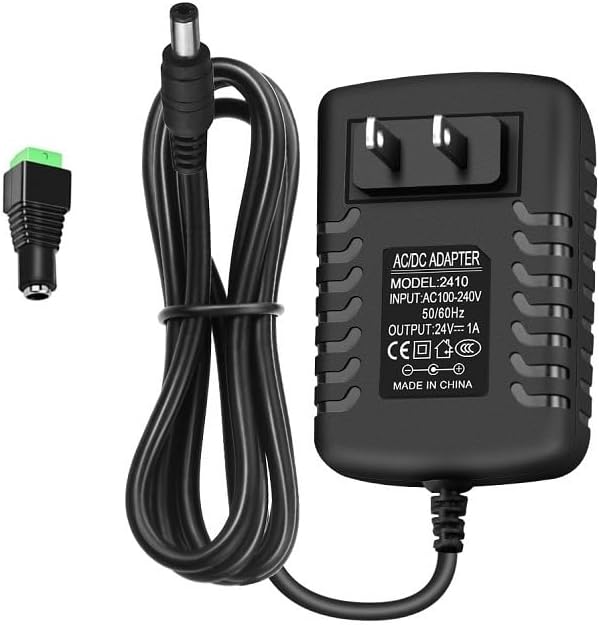 Amazon.com: 24V 1A Power Supply, DC24V Power Cord, 100-240V 50-60Hz AC ...