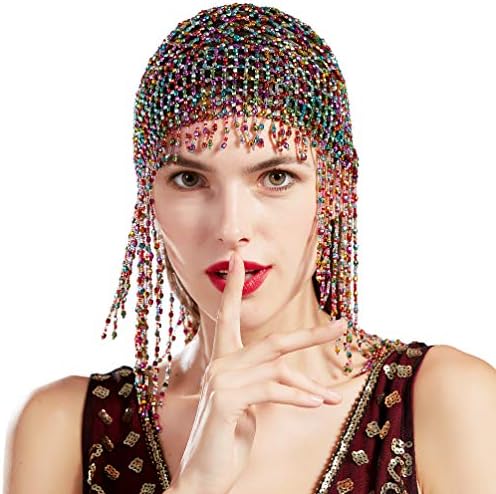 Buy BABEYOND 1920s Flapper Cap Vintage Style Roaring 20s Beaded Flapper ...