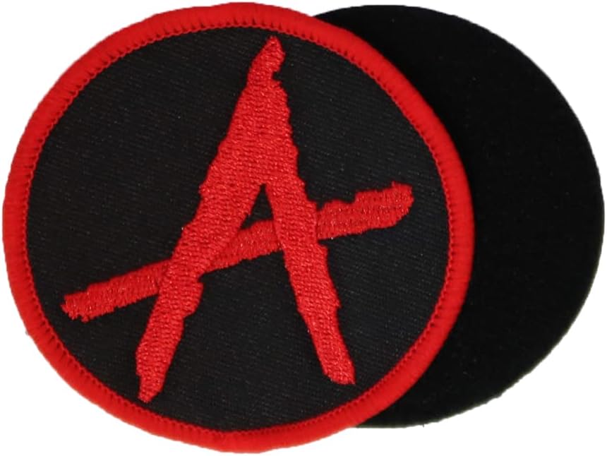 Amazon.com: PatchShake 3'' Anarchy Symbol Embroidered Hook and Loop ...