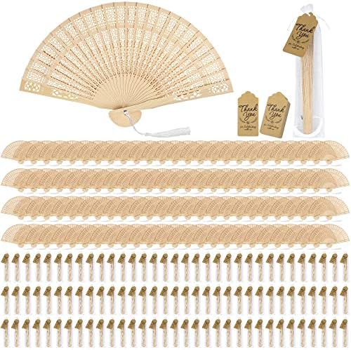 Amazon.com: 100 Pieces Paper Hand Fan Bamboo Hand Pink Folding Fans ...