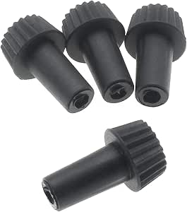 4pcs Plastic Lamp Turn Knobs Black On/Off Replacement Light Lamp Turn ...