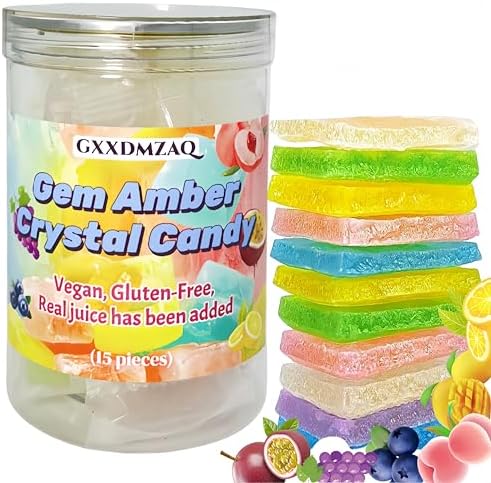Amazon.com : Japanese Gemstone Candy - Large Crystal Clusters with ...